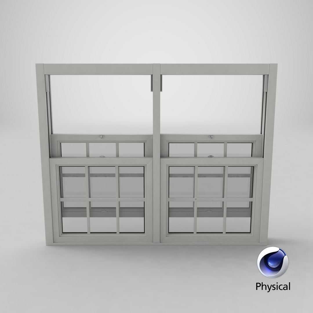 Standard-windows---window-5-open 3D Model - TurboSquid 1246403