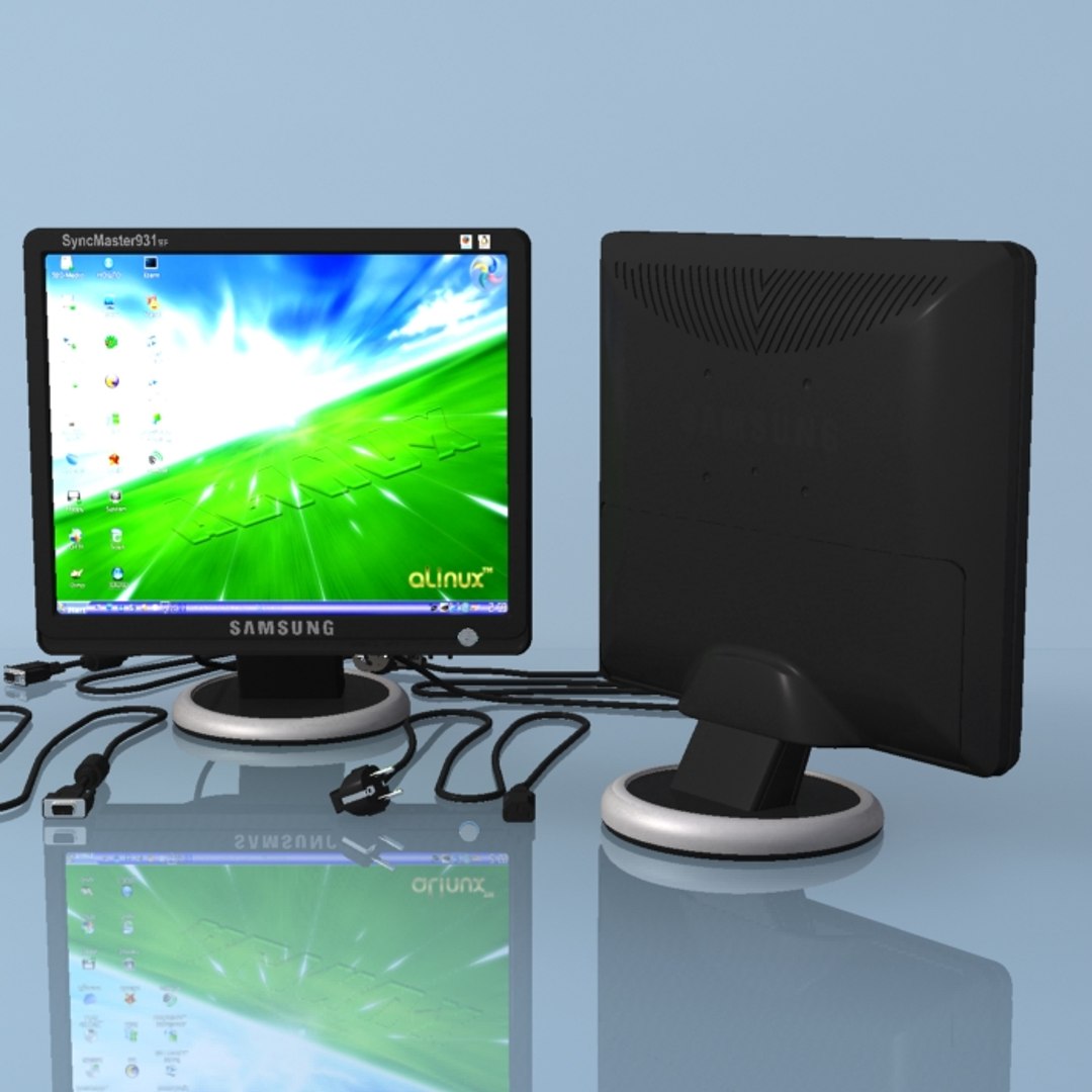 3d Model Of Computer Monitor