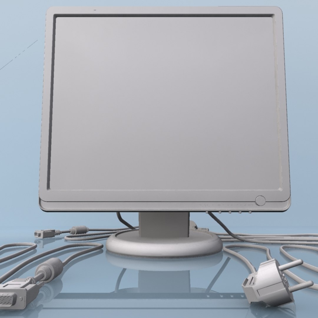 3d Model Of Computer Monitor