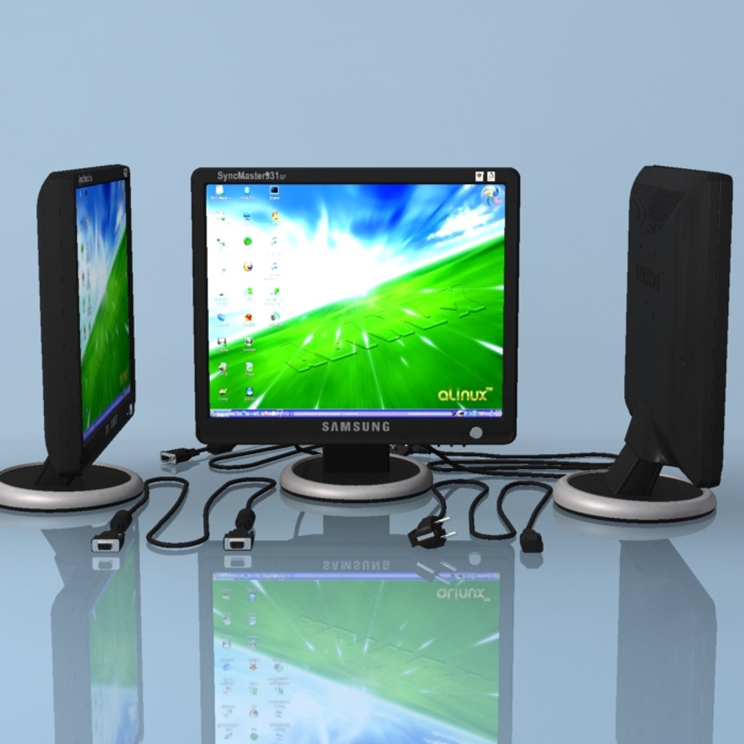 3d Model Of Computer Monitor