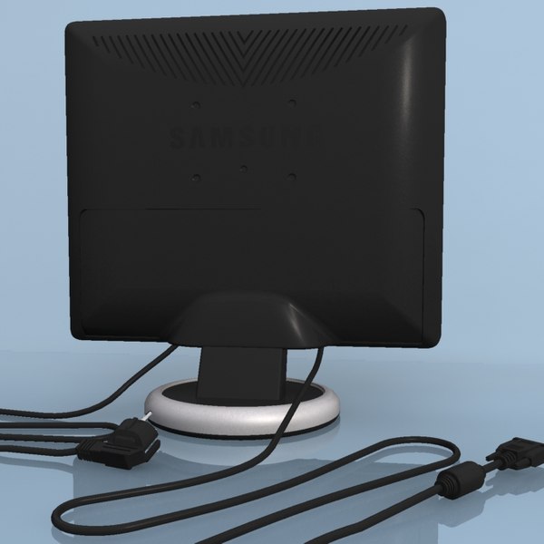 3d model of computer monitor