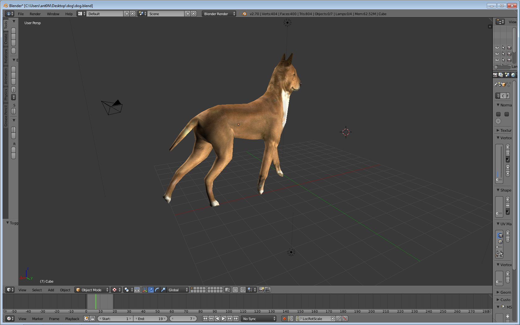 free obj mode dog games