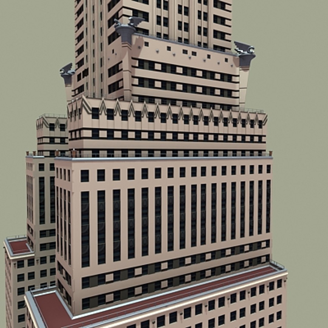 3d Art Deco Nyc Chrysler Building Model