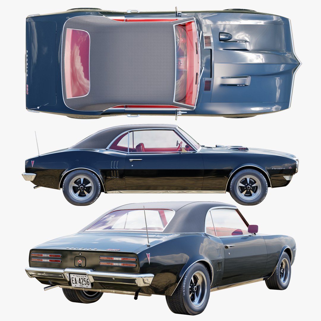Pontiac Firebird 1968 Model - TurboSquid 1789351