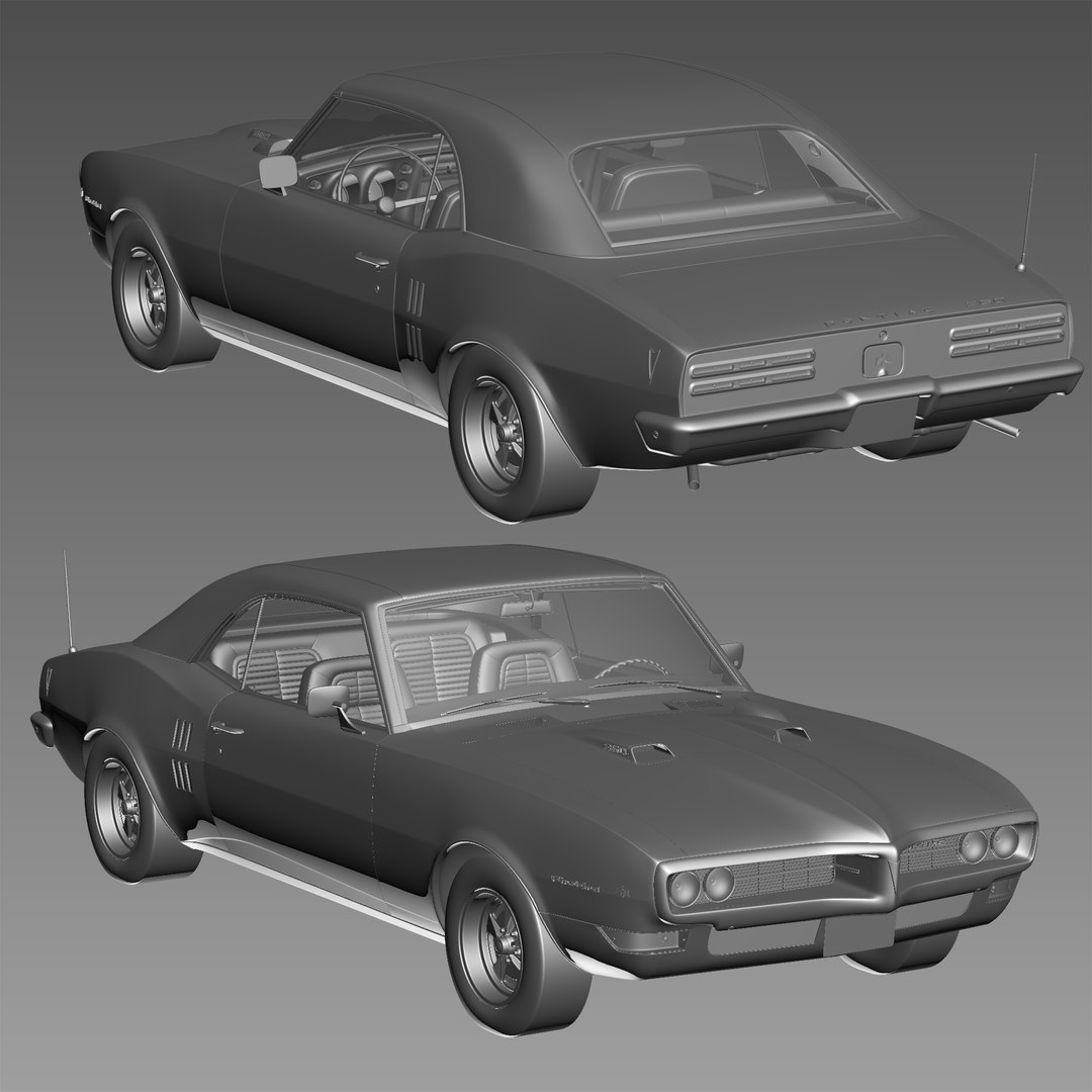 Pontiac Firebird 1968 Model - TurboSquid 1789351