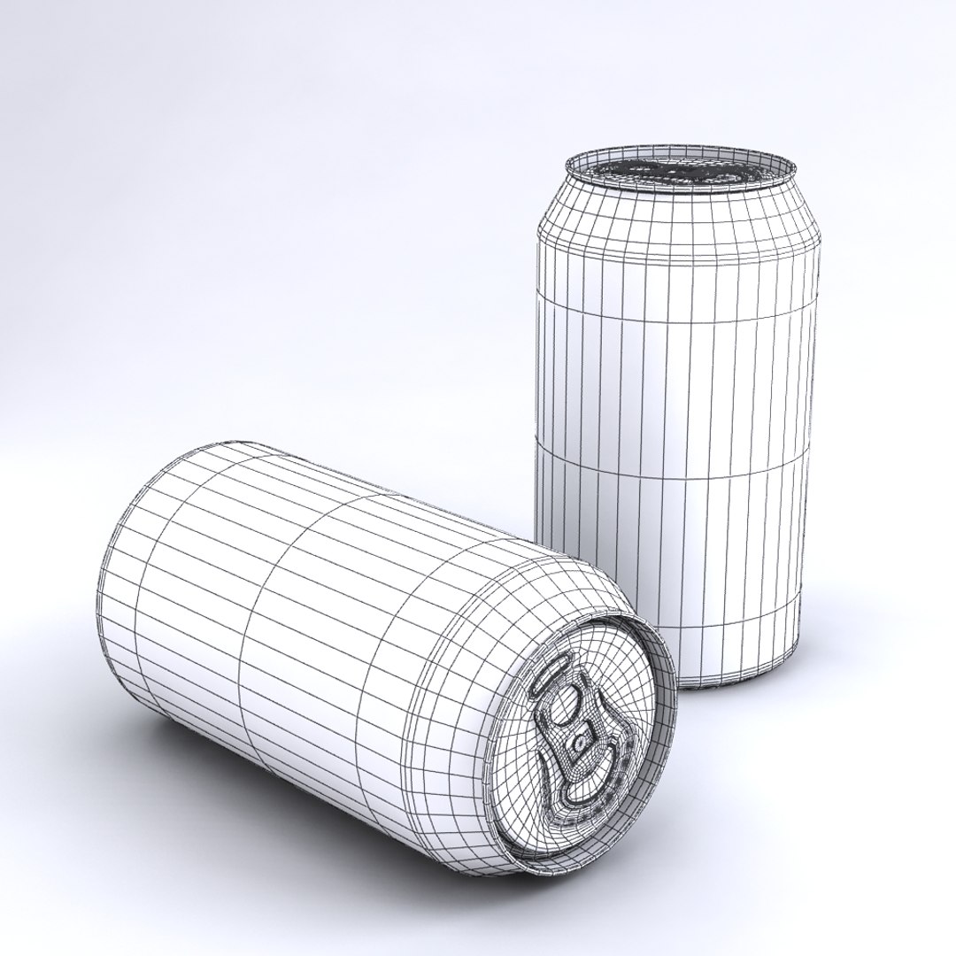 3d model unbranded soda flavours multiple