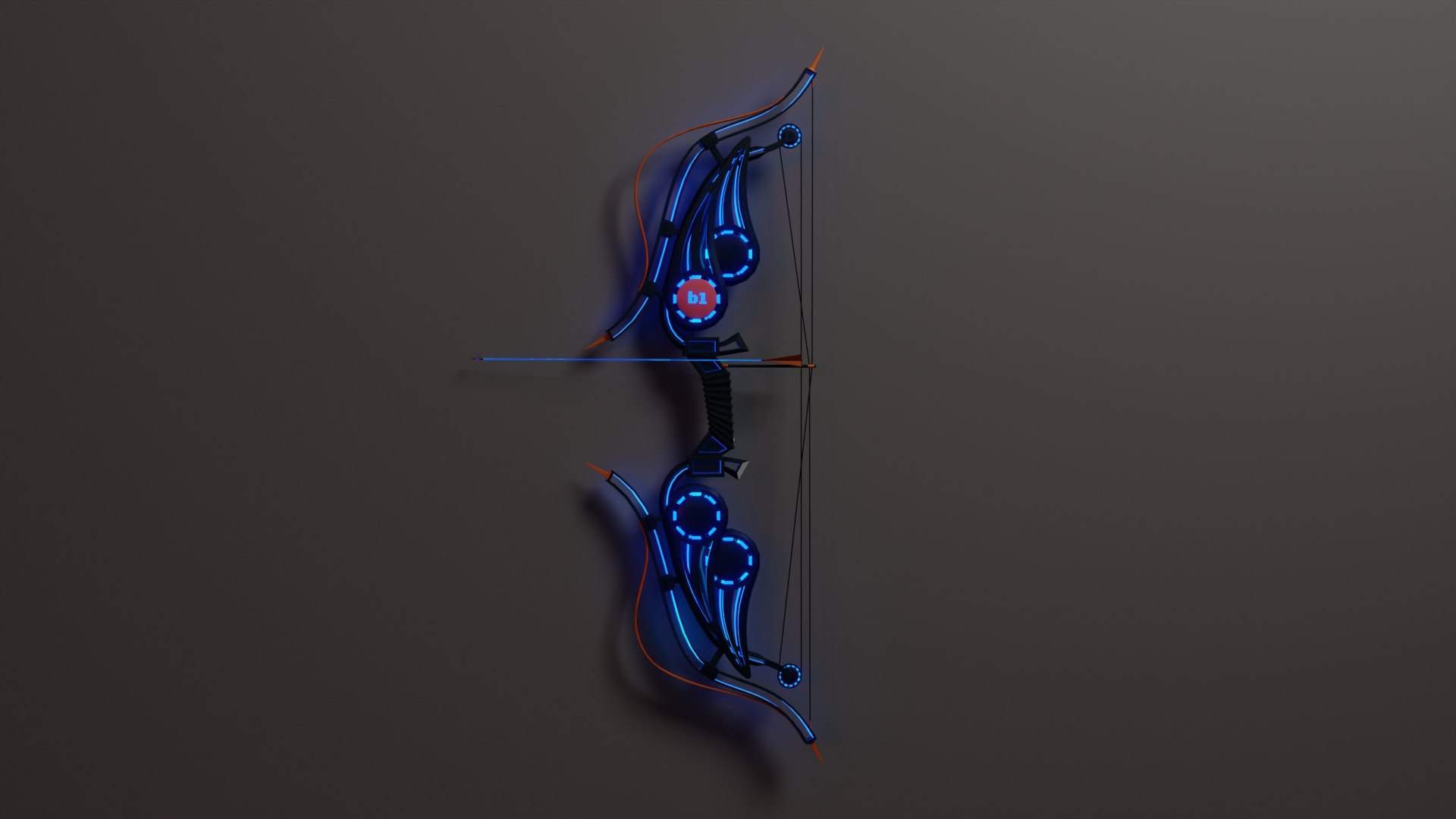 3D Sci-fi Bow With Arrow - TurboSquid 1884878