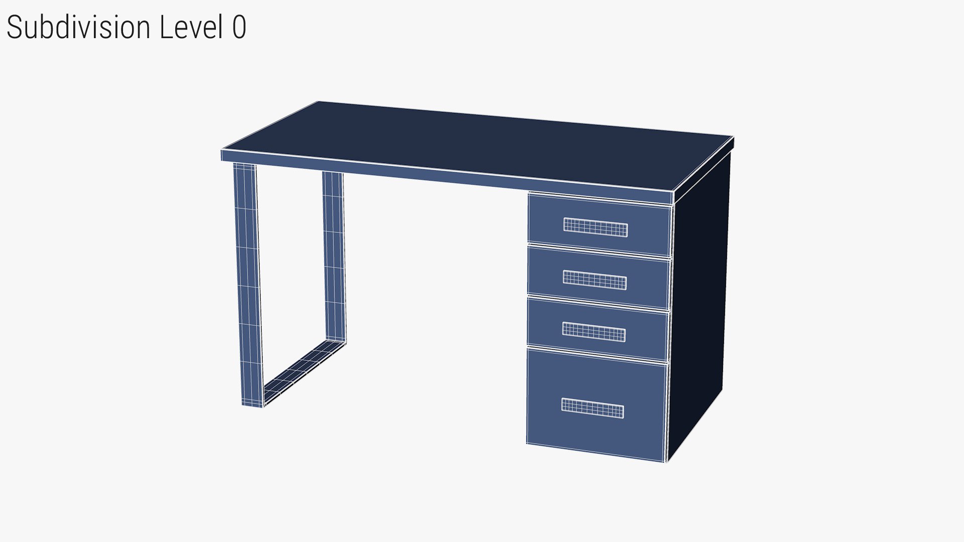 3D Computer Desk 02 - TurboSquid 1740172