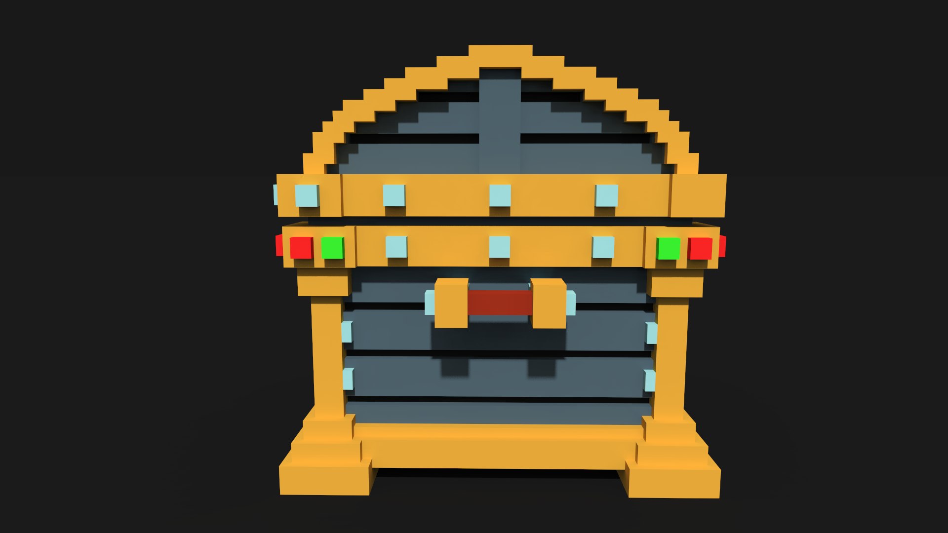 Voxel Chest 3D Model - TurboSquid 1362428
