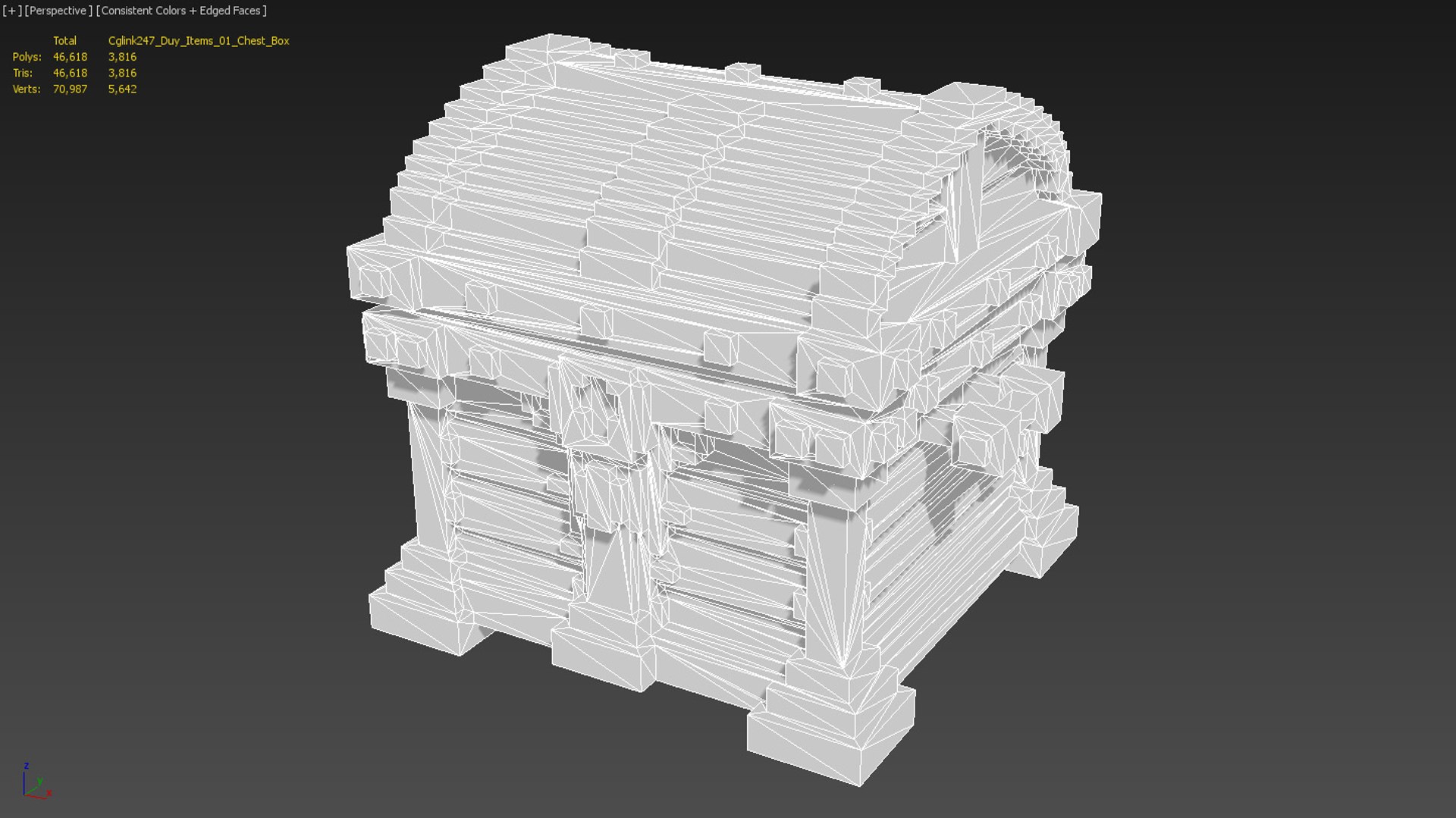 Voxel Chest 3D Model - TurboSquid 1362428