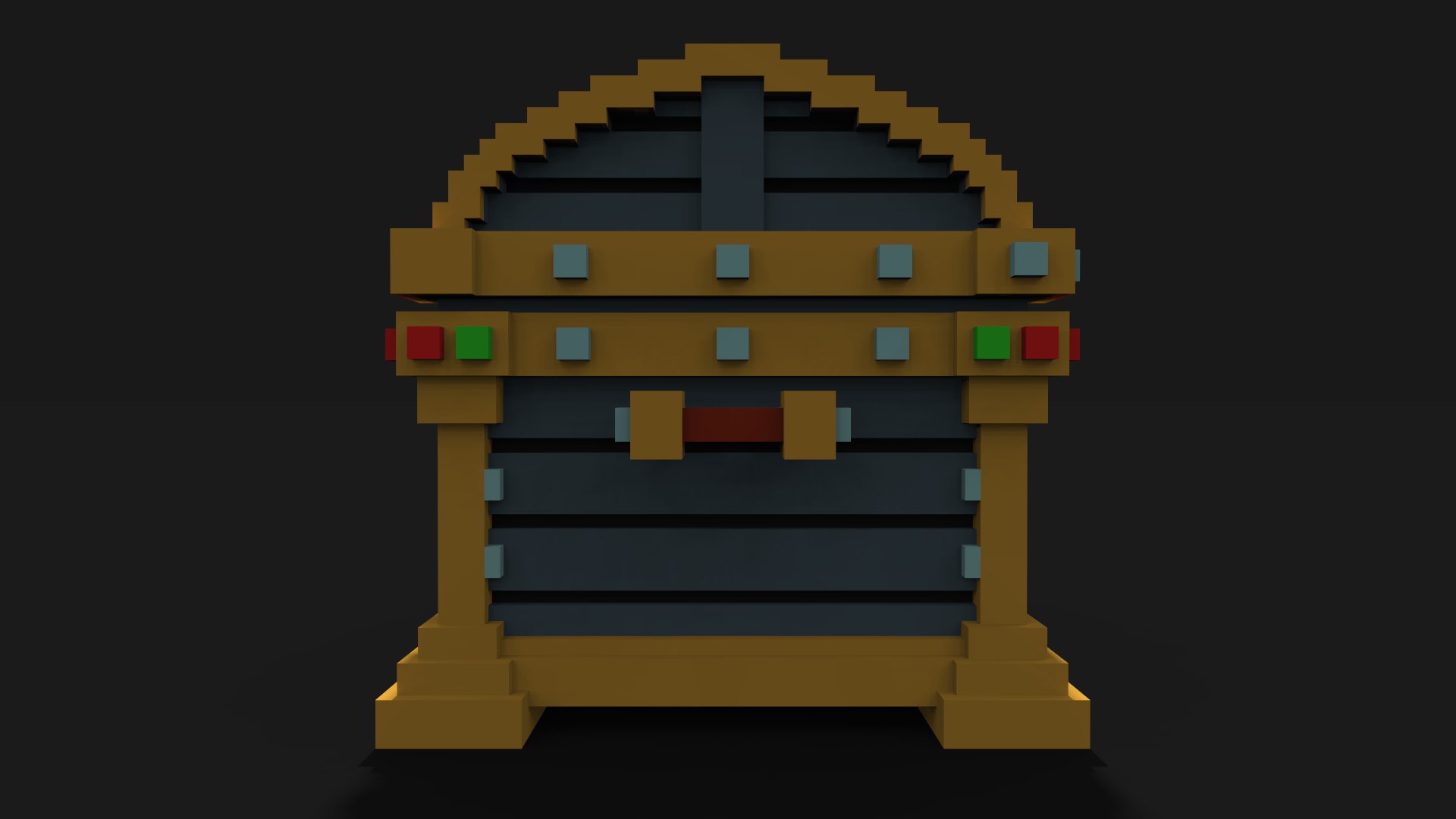 Voxel Chest 3D Model - TurboSquid 1362428