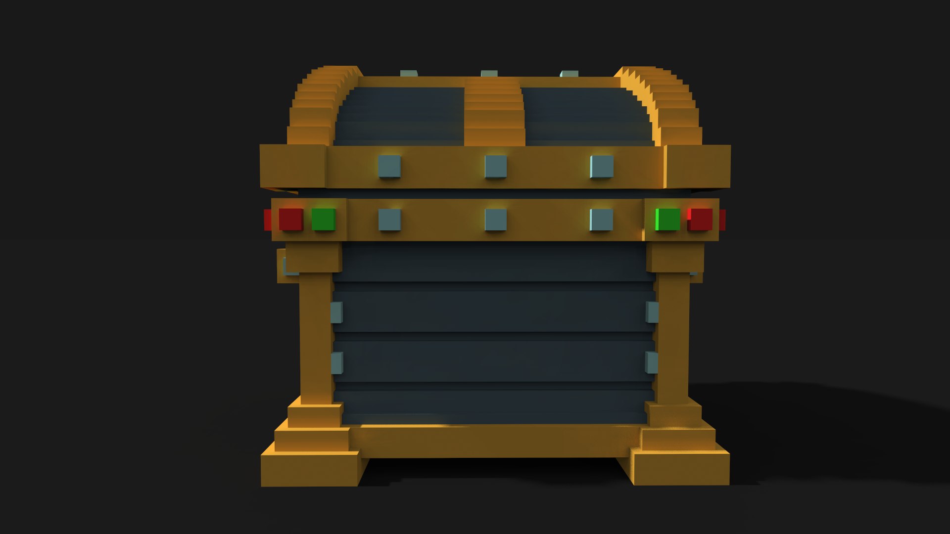 Voxel Chest 3D Model - TurboSquid 1362428
