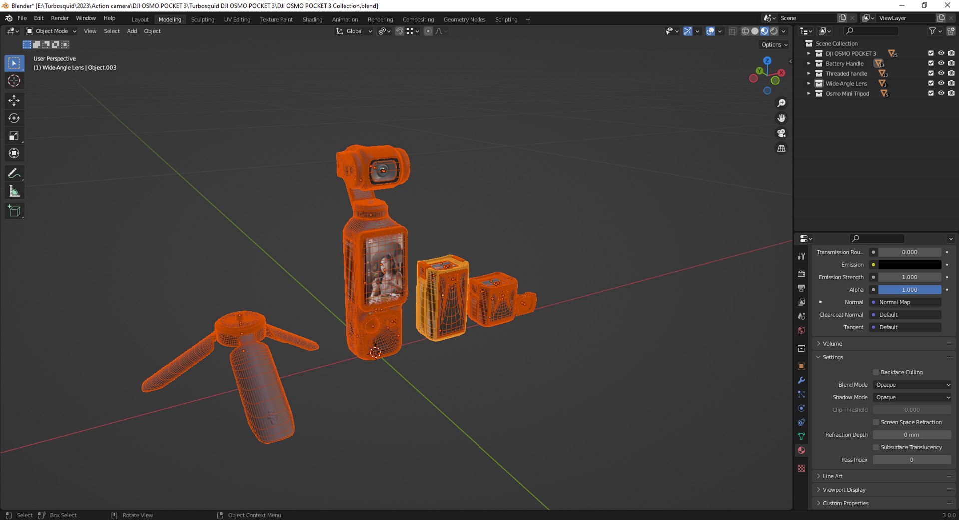 Action Camera DJI Osmo Pocket 3 Collection 3D - TurboSquid 2147167