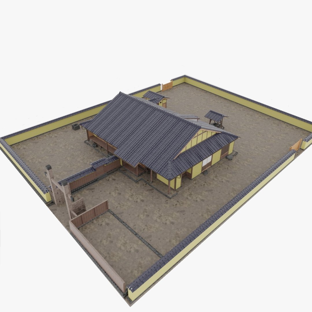 3D Actual samurai house in 18C Japan model - TurboSquid 2033039