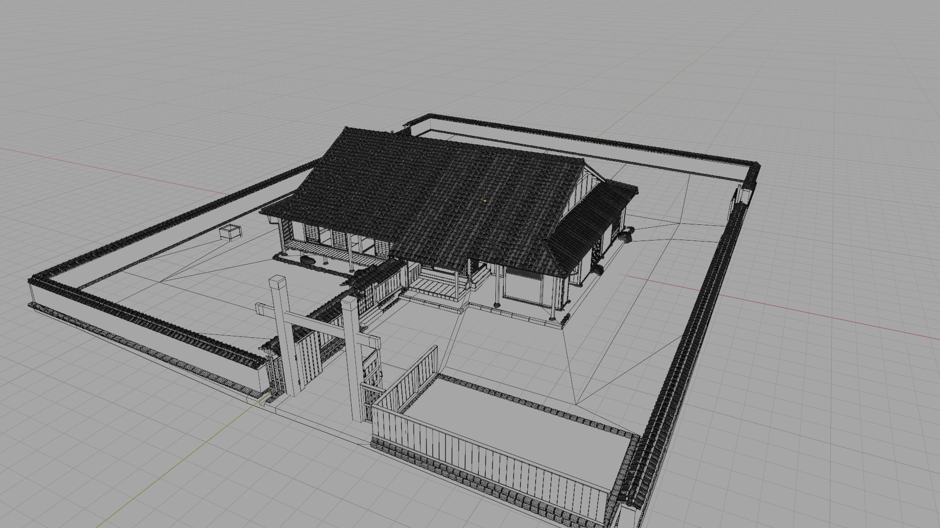 3D Actual Samurai House In 18C Japan Model - TurboSquid 2033039