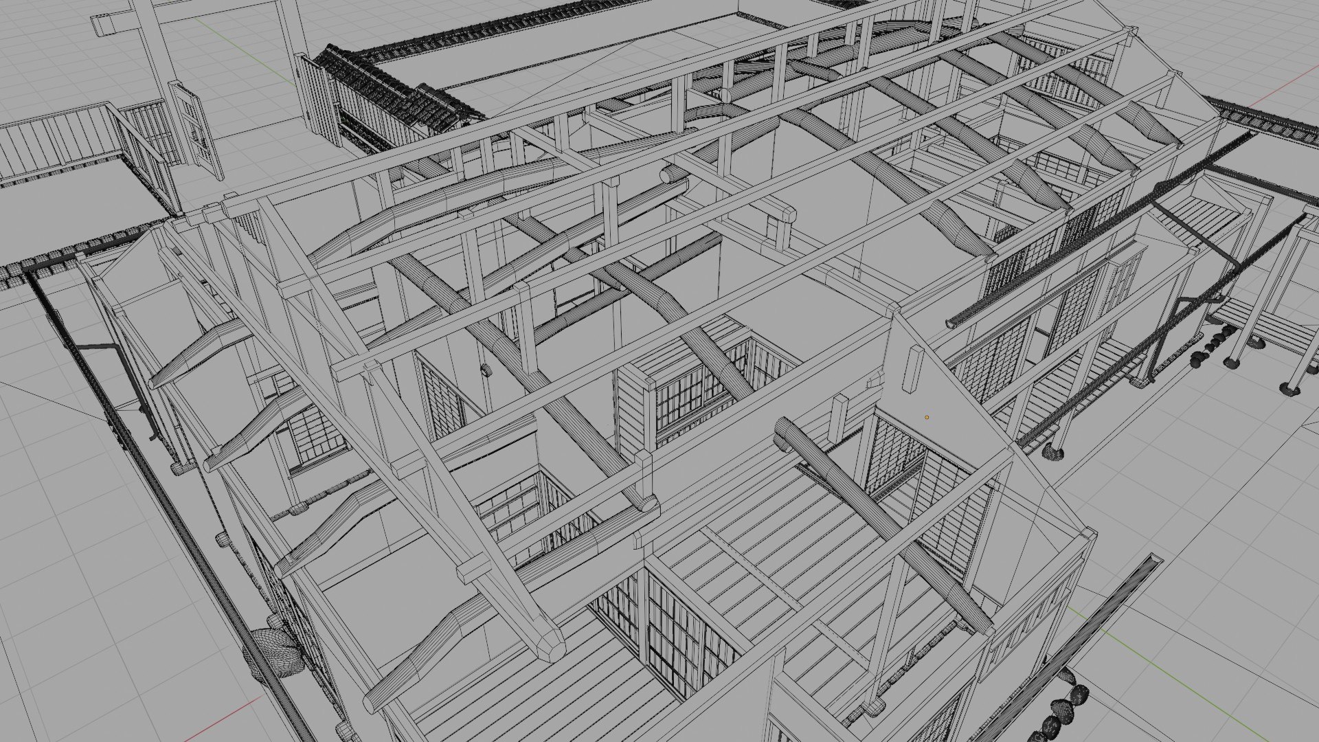 3D Actual Samurai House In 18C Japan Model - TurboSquid 2033039