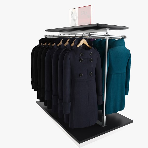 3d model female coats rack 1
