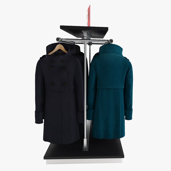 3d model female coats rack 1