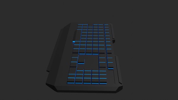 modèle 3D de Clavier de jeu Lowpoly - TurboSquid 1732815