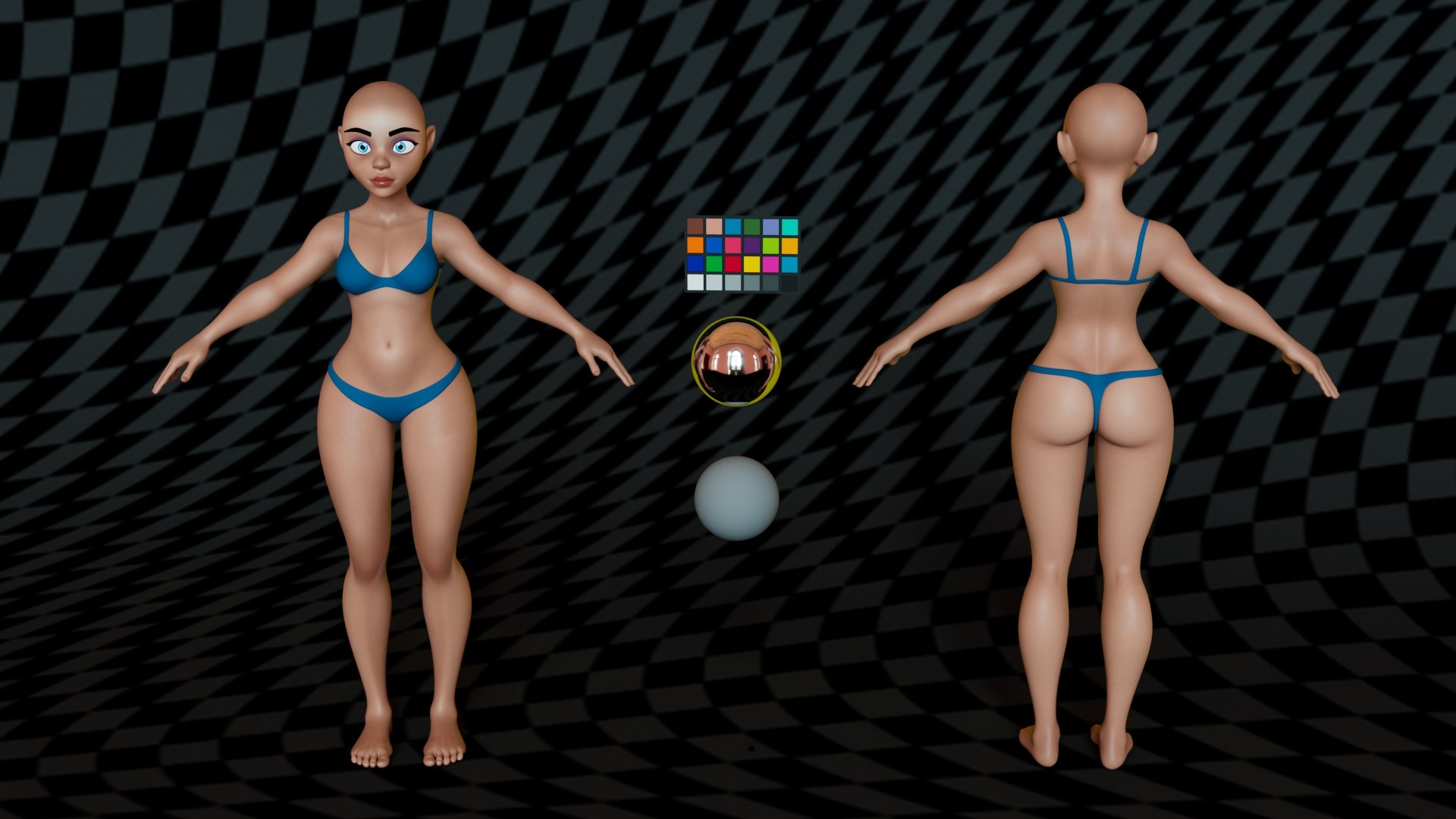 3D Model Body Girl Stylized - TurboSquid 2312697