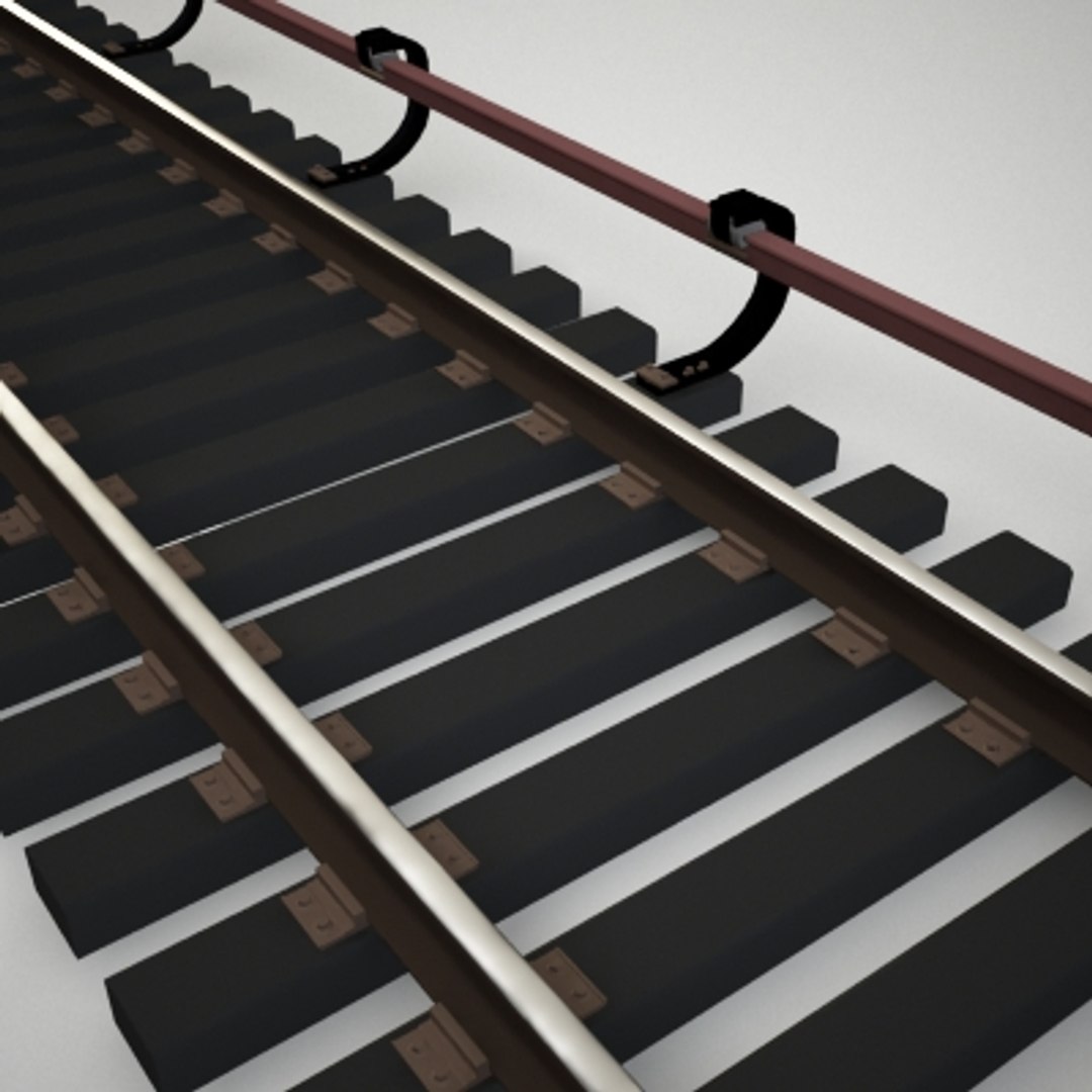 3d Model Railroad Track Railway1