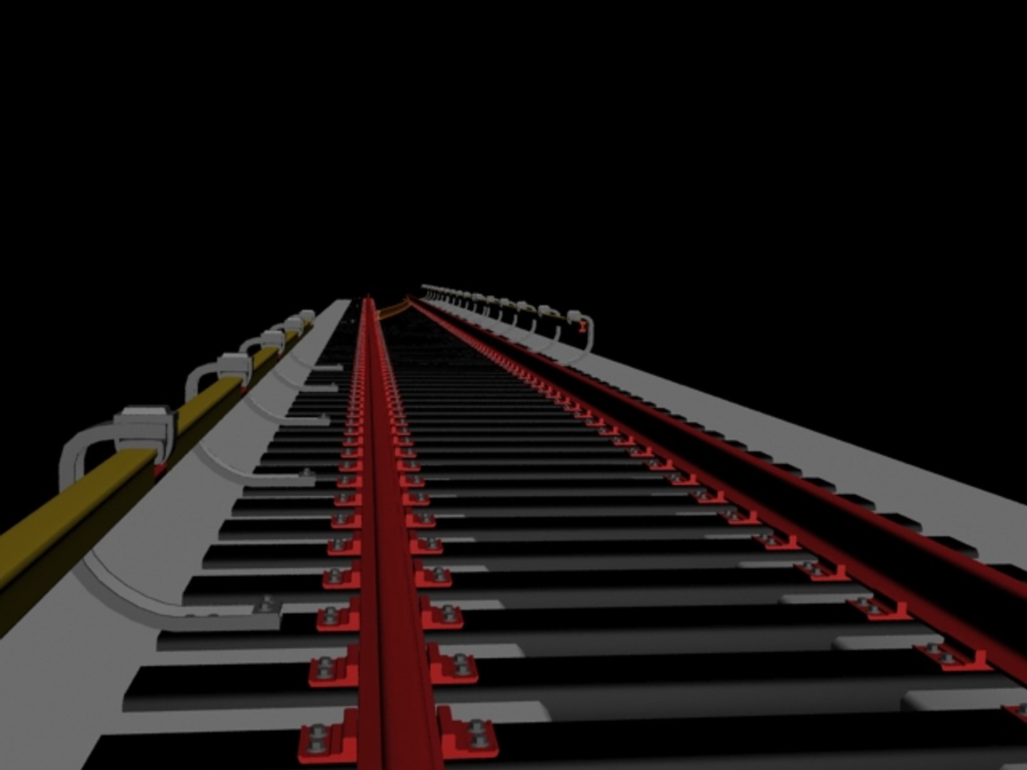 3d Model Railroad Track Railway1