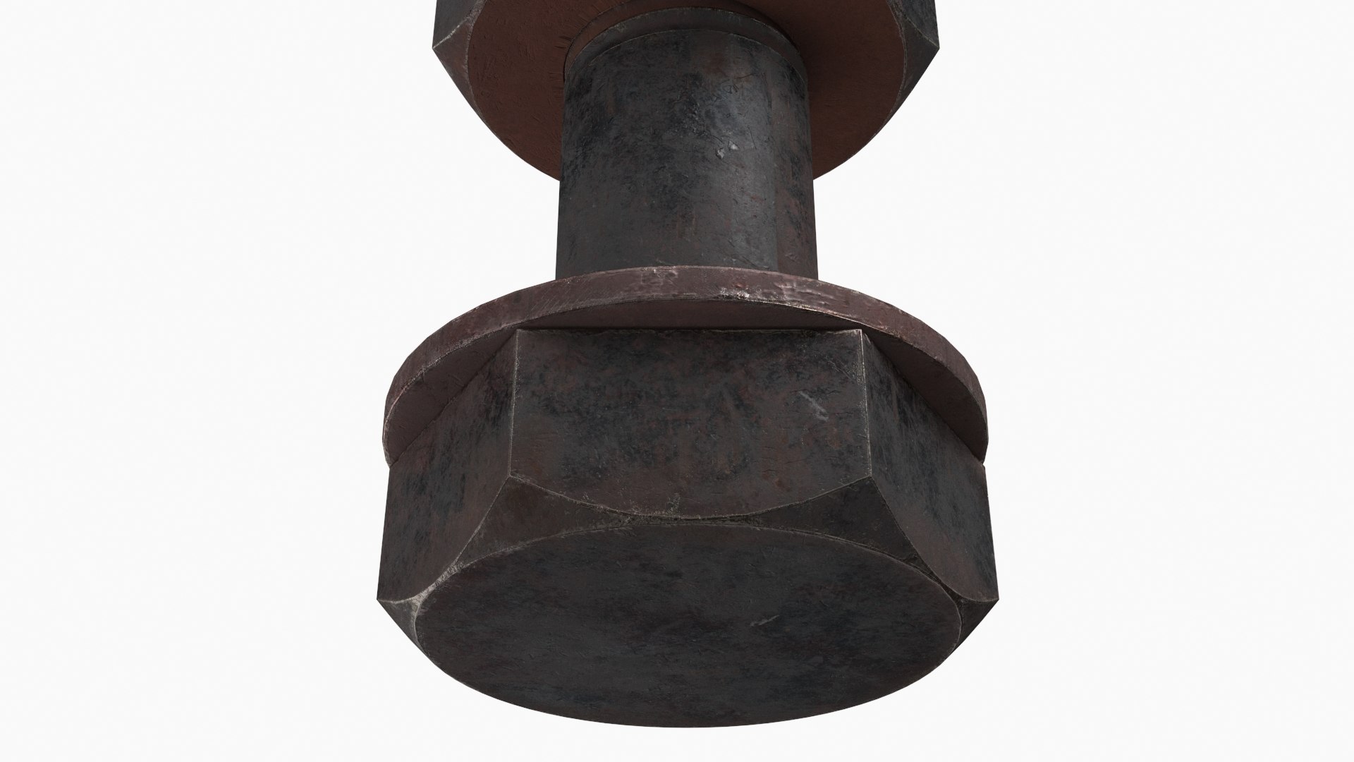 Old Rusty Iron Hex Bolt 3D Model - TurboSquid 2116315