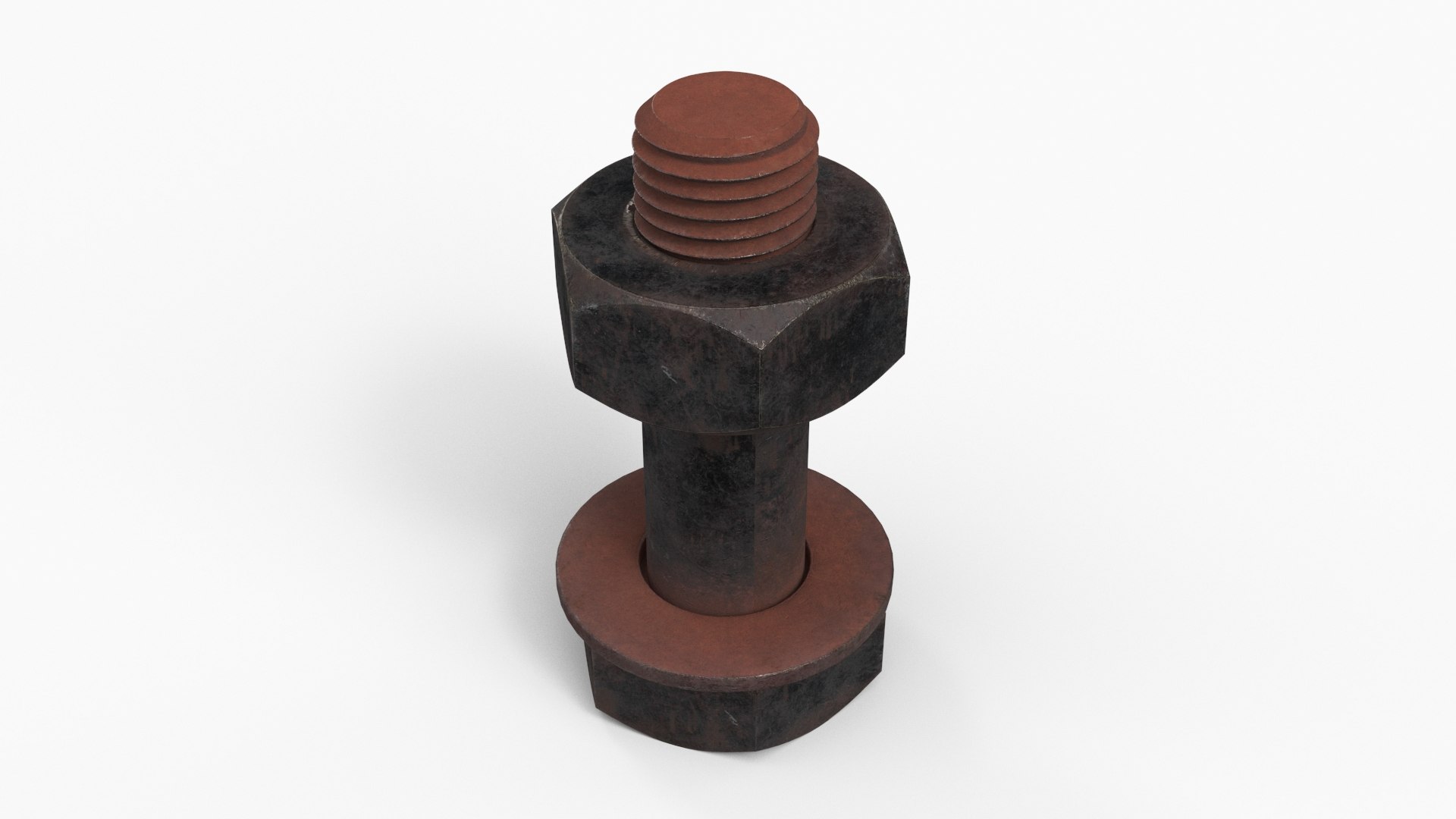 Old Rusty Iron Hex Bolt 3D Model - TurboSquid 2116315