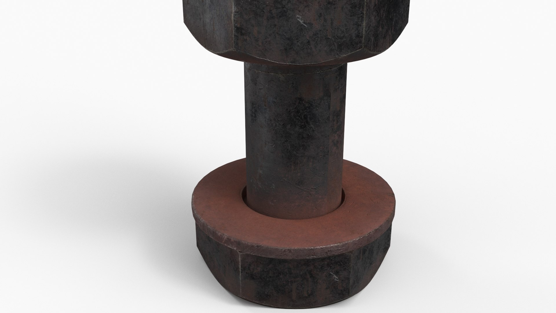Old Rusty Iron Hex Bolt 3D Model - TurboSquid 2116315