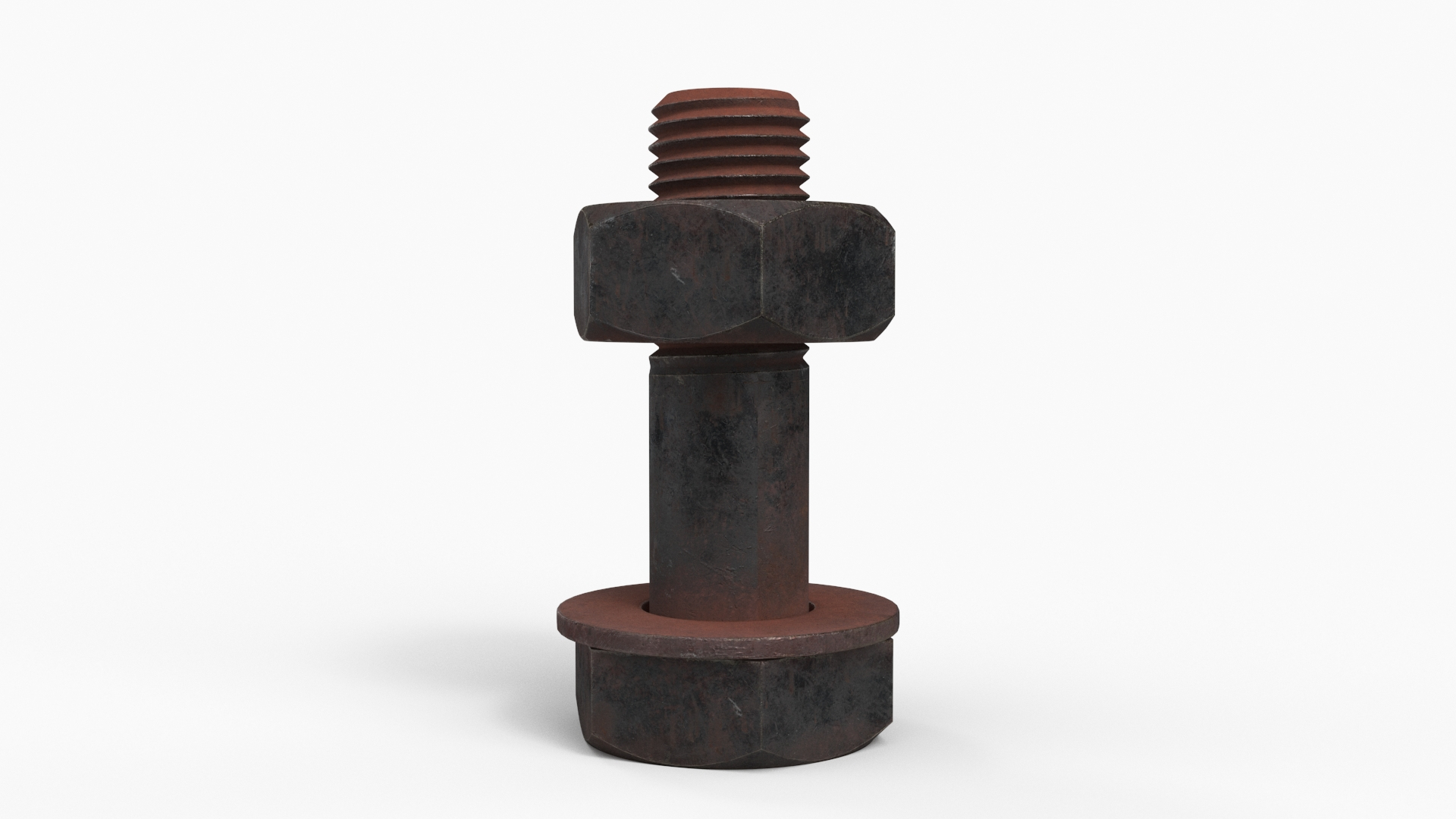 Old Rusty Iron Hex Bolt 3D Model - TurboSquid 2116315