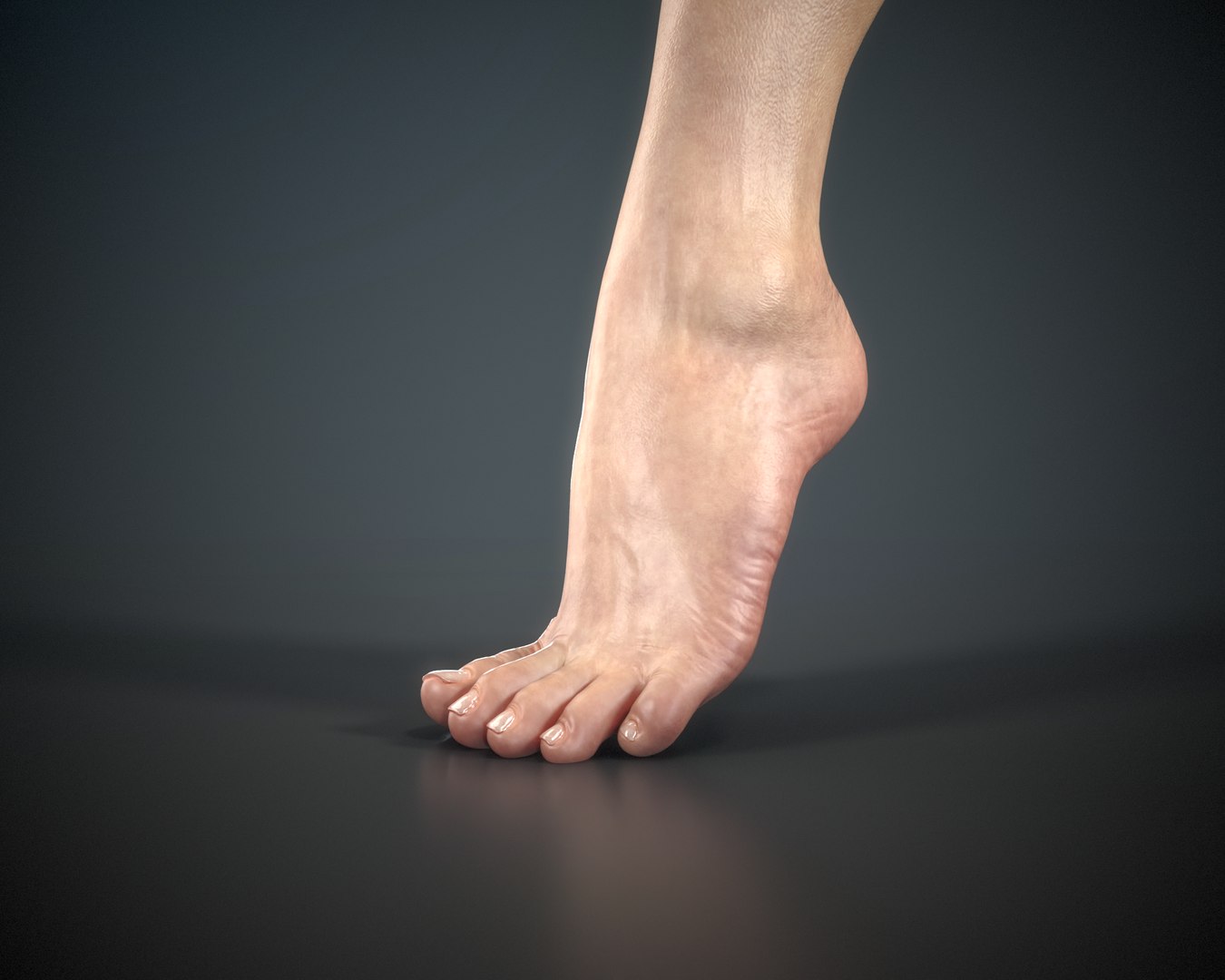 3D Woman Foot Model - TurboSquid 2130145