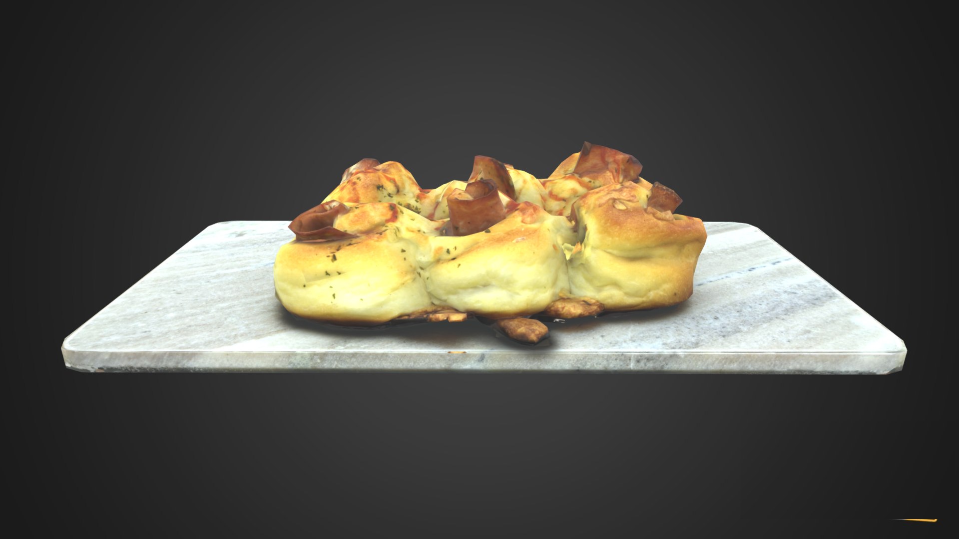 Game Ready Ham Roll Bread model - TurboSquid 2014622