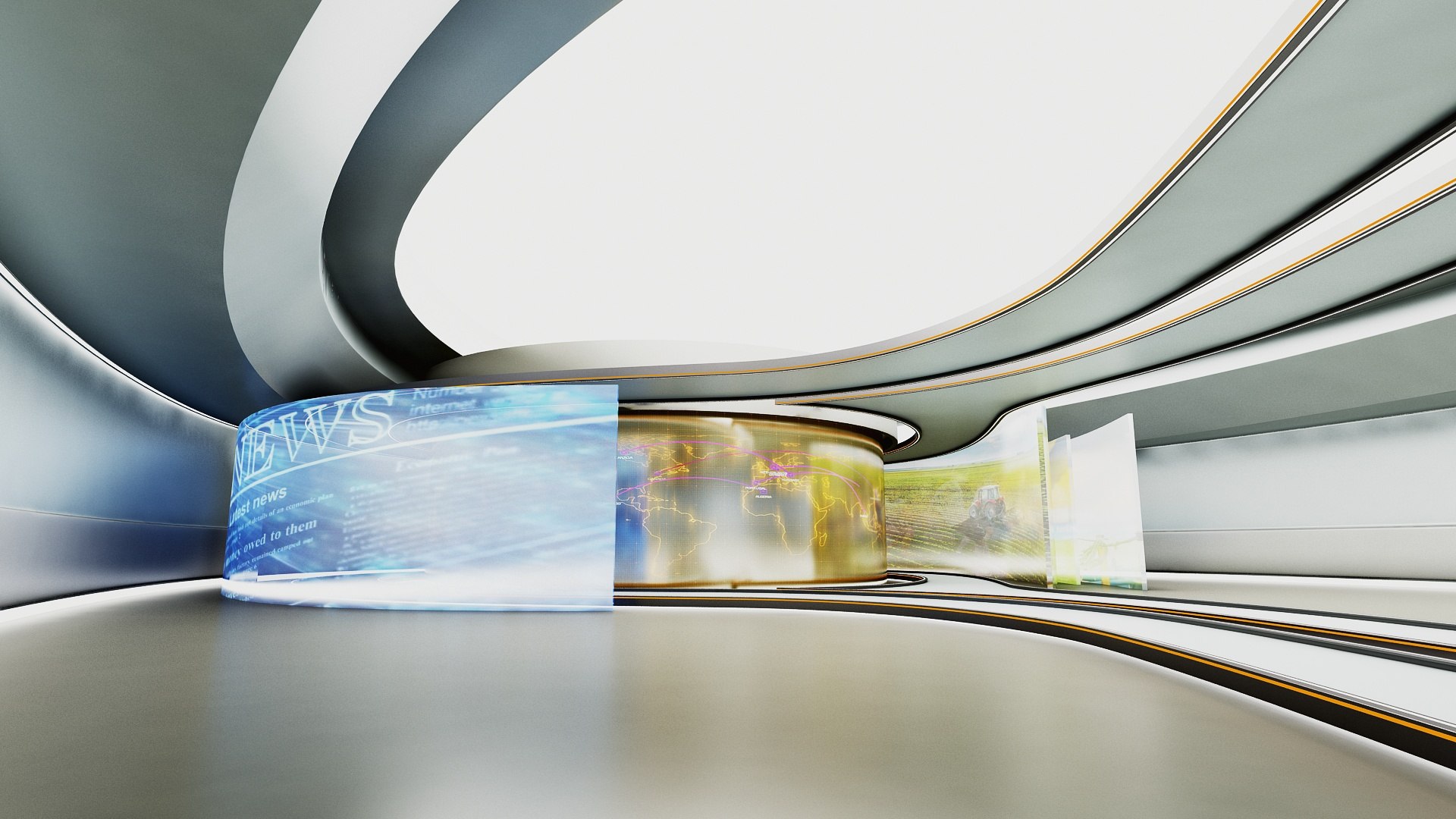 Tv Studio 3 Model - TurboSquid 1624676