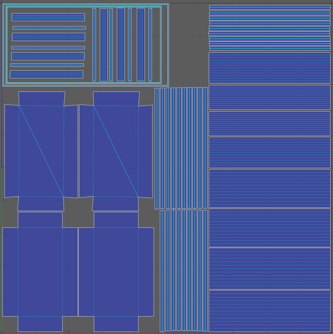 3D Modular Sci-Fi Floor Bridge Corridor Blocks 4K PBR Material Lowpoly ...