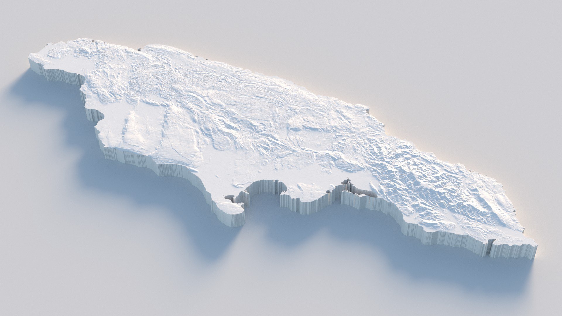 3D Jamaica Terrain Map Model - TurboSquid 2336199