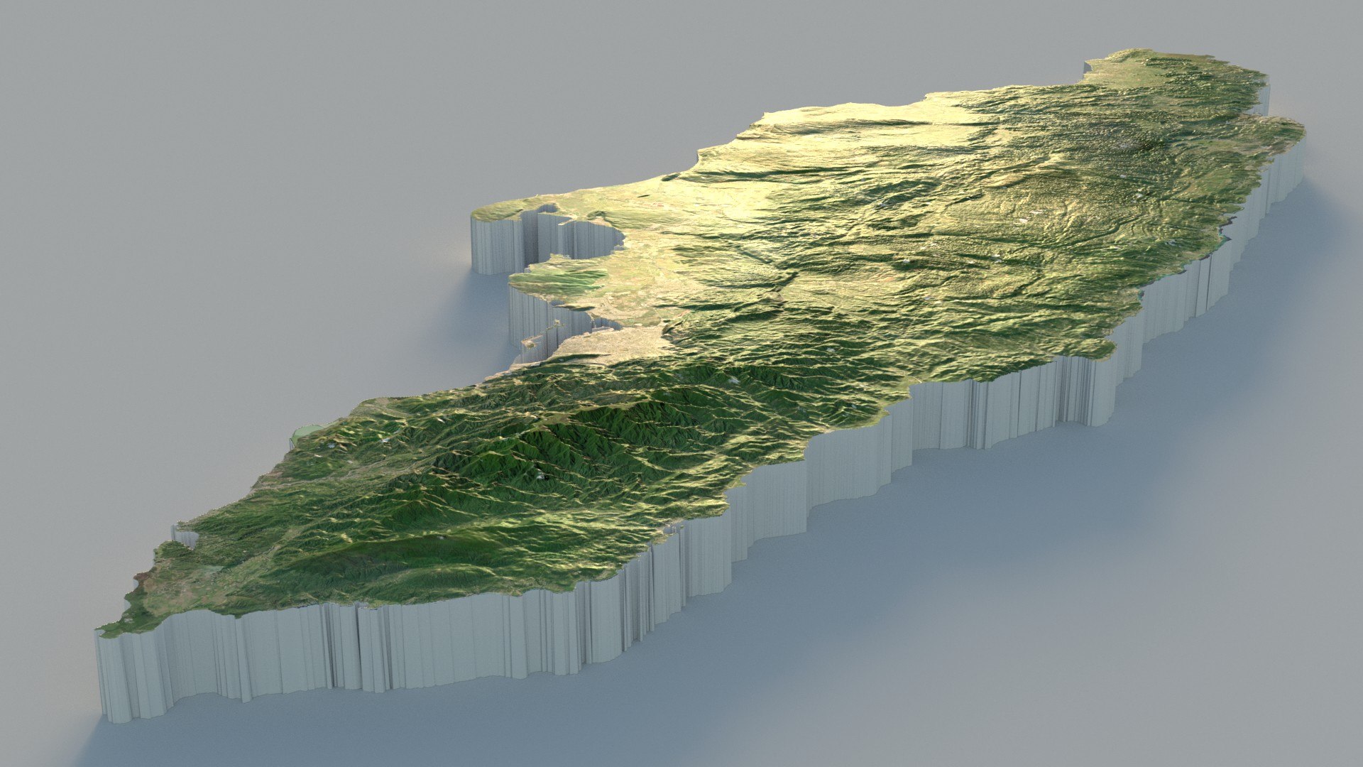 3D Jamaica Terrain Map Model - TurboSquid 2336199