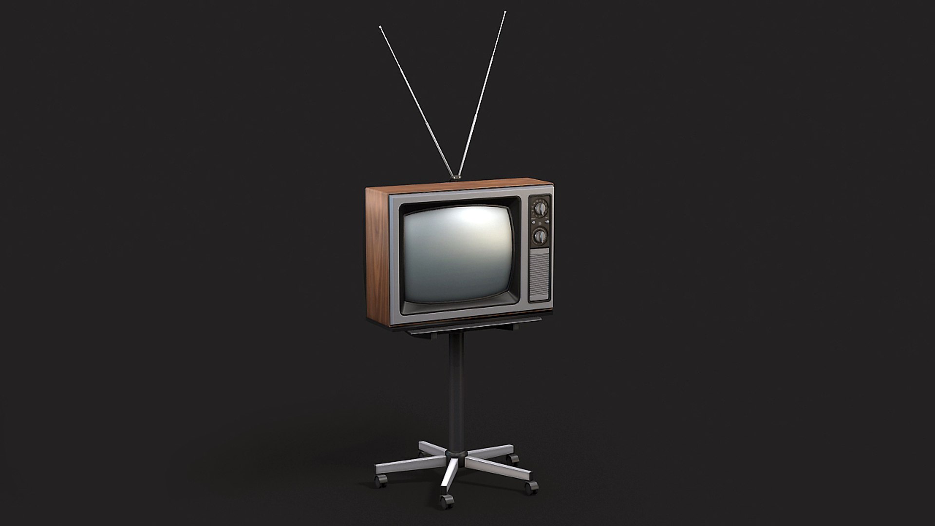 3D vintage television - TurboSquid 1343462
