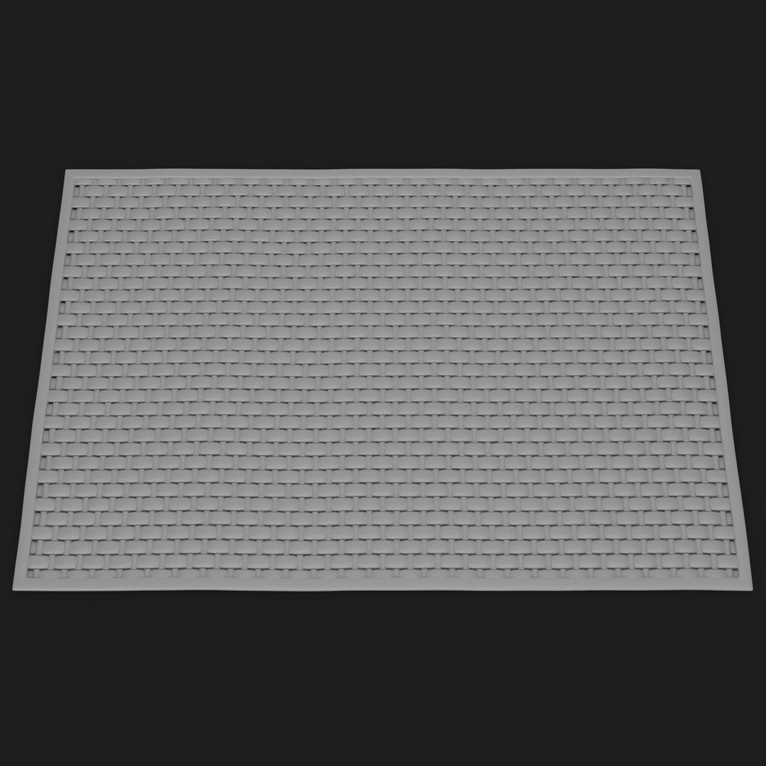 Placemat scanline 3D model - TurboSquid 1228662