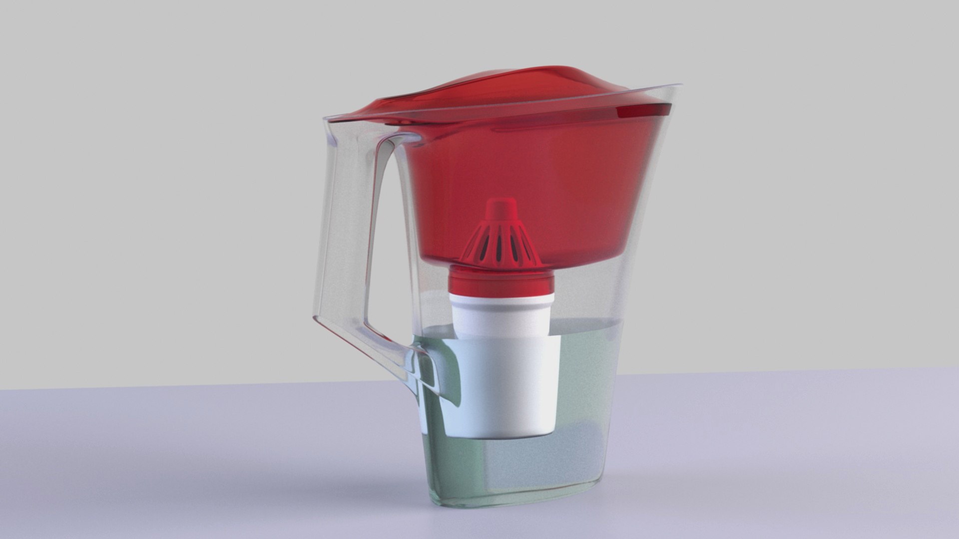 Water Pitcher With Filter 3D Model - TurboSquid 2111131