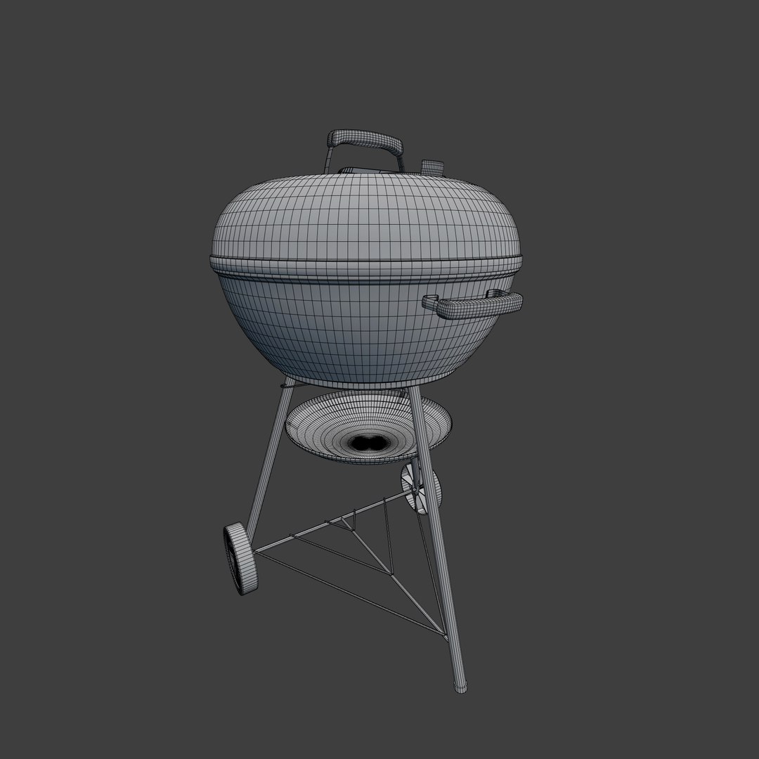 3D Charcoal Grill Model - TurboSquid 1483114