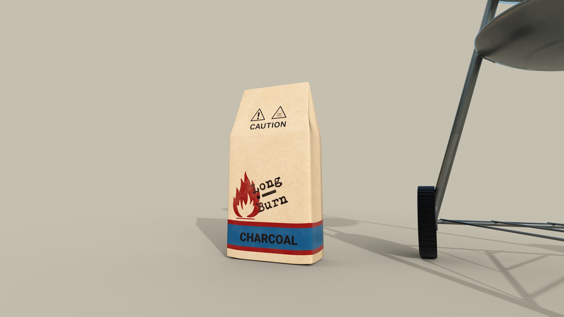 3D Charcoal Grill Model - TurboSquid 1483114