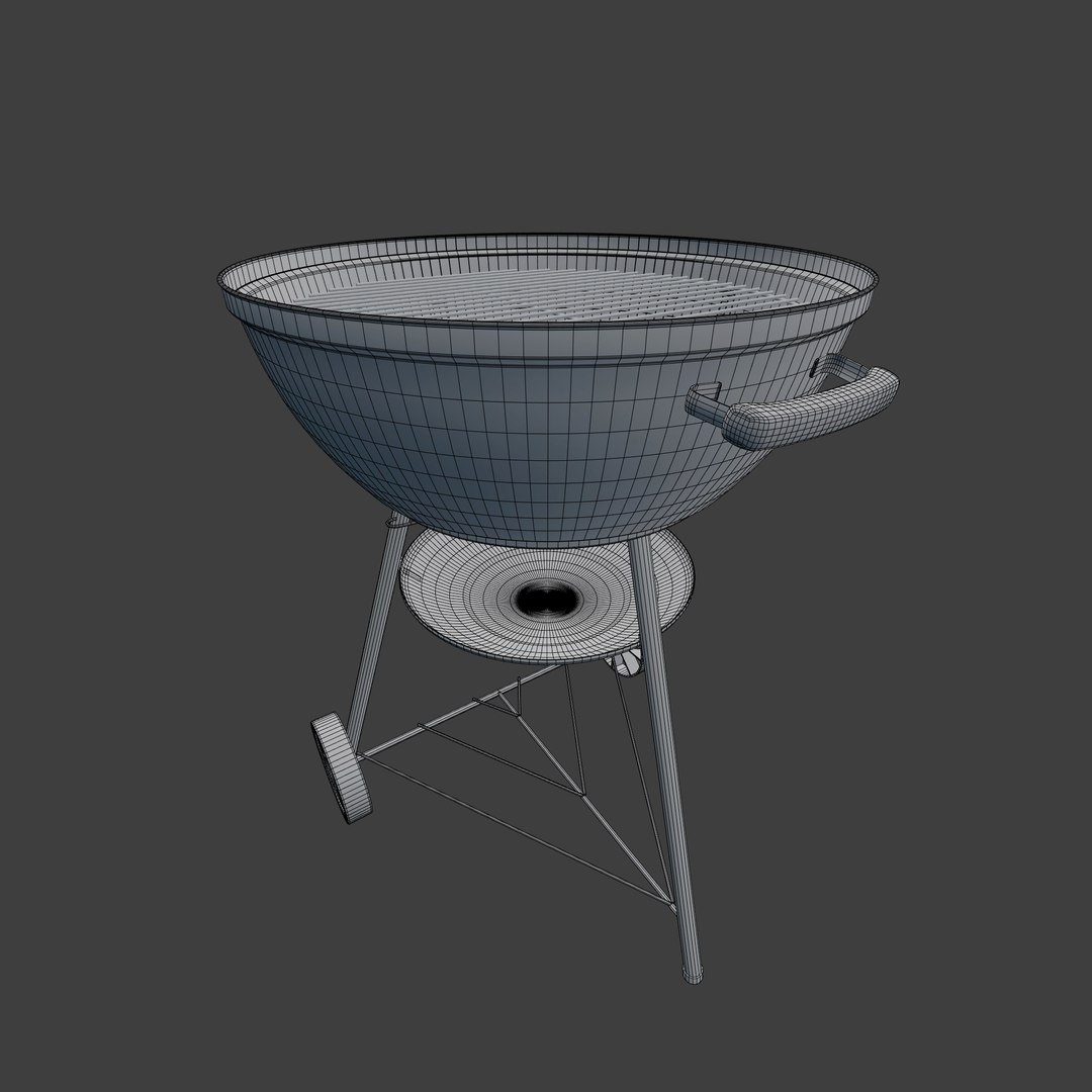 3D Charcoal Grill Model - TurboSquid 1483114