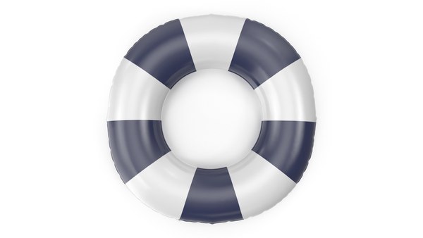 Pool Tubes with Dark Blue Striped Print 3D model - TurboSquid 1753650