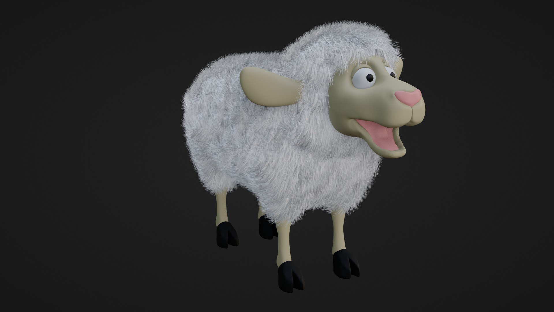 3D Cartoon Sheep - TurboSquid 1891741