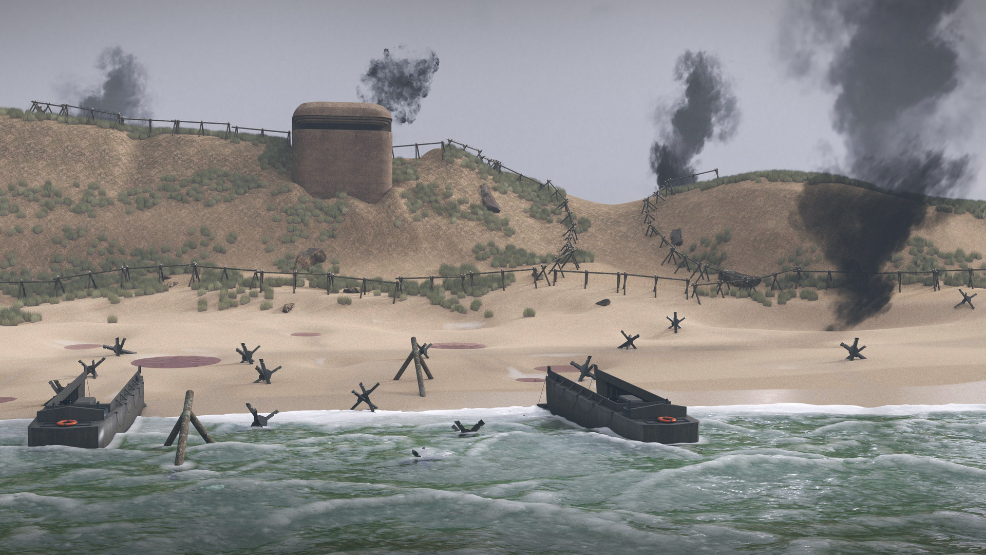 3D Normandy Beach WW2 model - TurboSquid 1765025