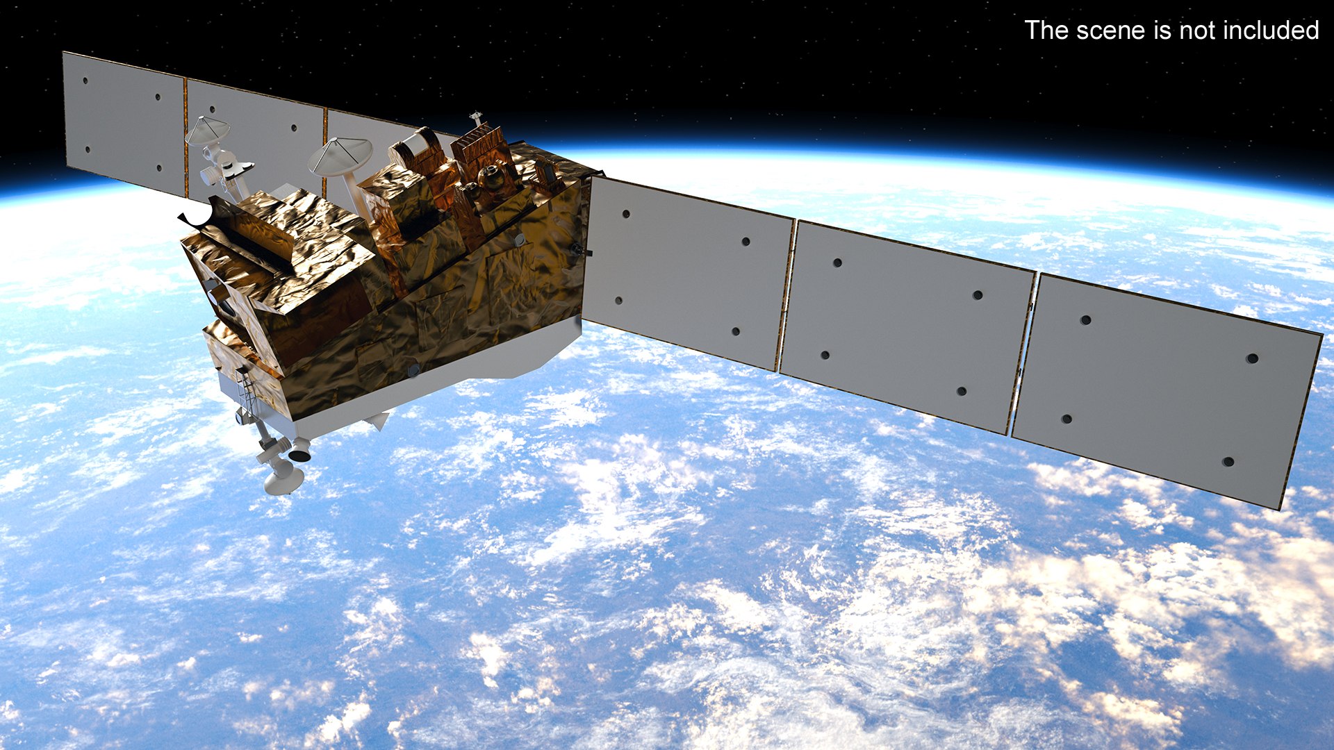 Satellite Solar Panel Array 3D Model - TurboSquid 2317716