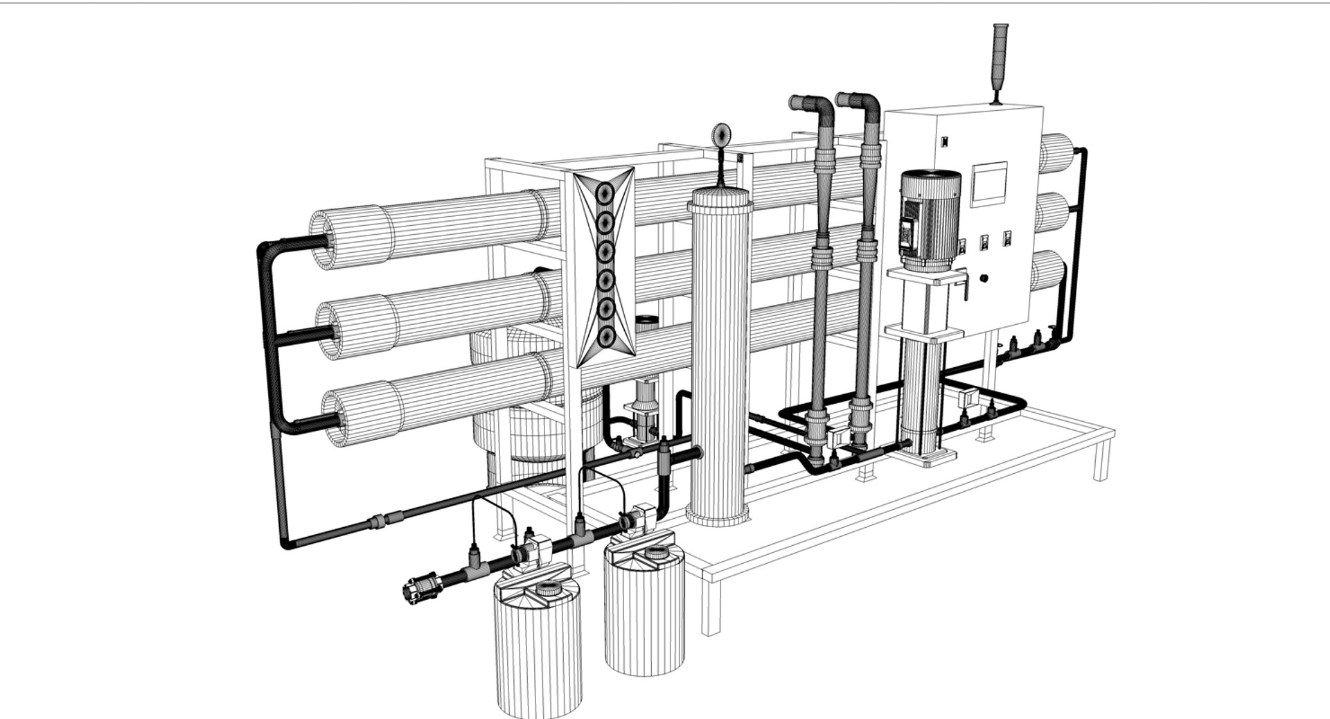 Reverse Osmosis Unit Ro 3D - TurboSquid 1372545