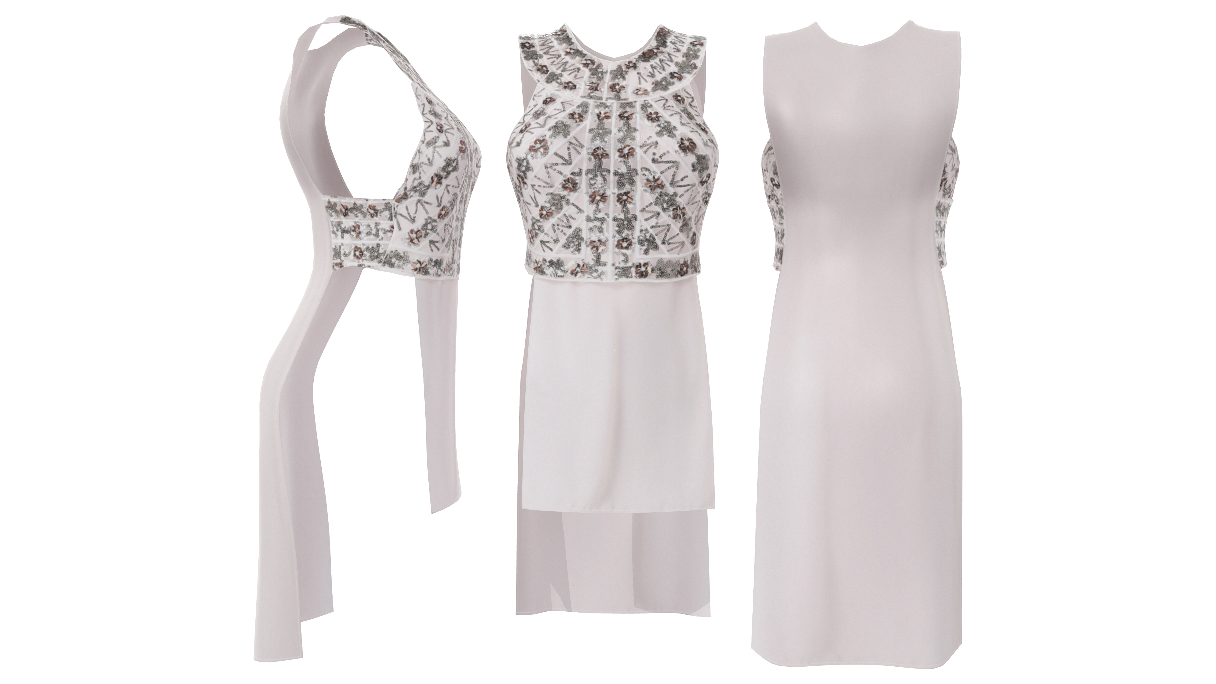 3D Open Side Tunic - TurboSquid 1728054