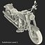 Generic Motorcycle Rigged 3d Model