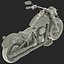 Generic Motorcycle Rigged 3d Model